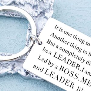 Boss Gifts for Men Lady Women Appreciation Supervisor Mentor Leader White Elephant Keychain Office Stocking Stuffers Christmas Gift Boss, Silver