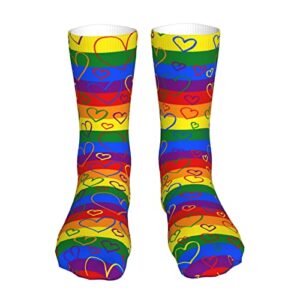 valentine’s day socks valentines love heart novelty socks stocking festival stuffers 15.7 inches long gifts for women men