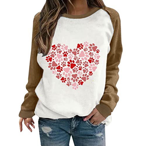 Valentines Blouse for Women New Years Eve. Women's Tops Stocking Stuffers for Teens Womens Stocking Stuffers 2023 Brown