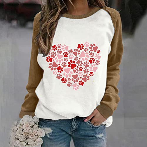 Valentines Blouse for Women New Years Eve. Women's Tops Stocking Stuffers for Teens Womens Stocking Stuffers 2023 Brown