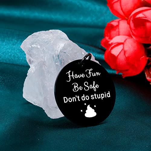 ACCOLIAMBER Don't Do Keychain Love Mom Funny Stocking Stuffer Christmas Valentine Teen Girl Boy Kid Son Daughter Birthday