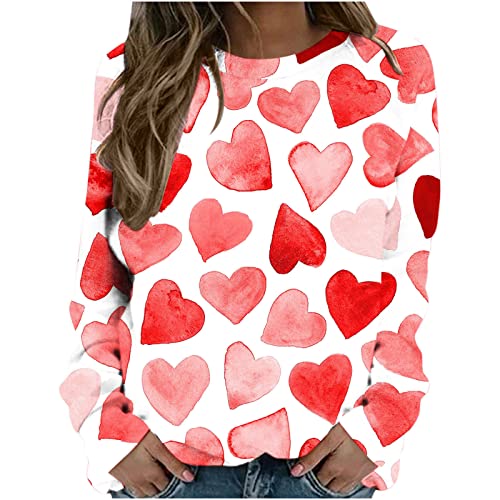 Valentine Day Shirts for Women Happy New Year Shirts Stocking Stuffers for Teens Funny Gifts Under 20 Pink