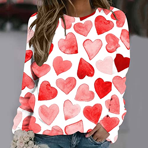 Valentine Day Shirts for Women Happy New Year Shirts Stocking Stuffers for Teens Funny Gifts Under 20 Pink