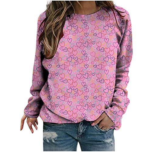 Valentines Outfits for Women New Years Eve Party Supplies Stocking Stuffers for Teens Long Sleeve Shirts for Women Pink