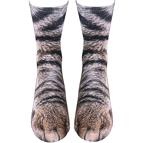 YIIHUD Funny Crazy Animal Paws Socks Novelty 3D Animal Socks Gag Christmas Gifts stocking stuffers for adults Men Women Teen