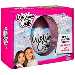 We Wear Cute, 100-Piece Surprise Puzzle in Egg Easter Basket Stuffer with Tik Tok YouTube Stickers, For Kids & Teens Ages 8 and up