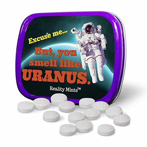 You Smell Like Uranus Mints Weird Gag for Friends Men Stocking Stuffers for Adults and Teens Cool Space Novelties for Guys Chocolate Breath Mints Father’s Day Uranus Jokes White Elephant