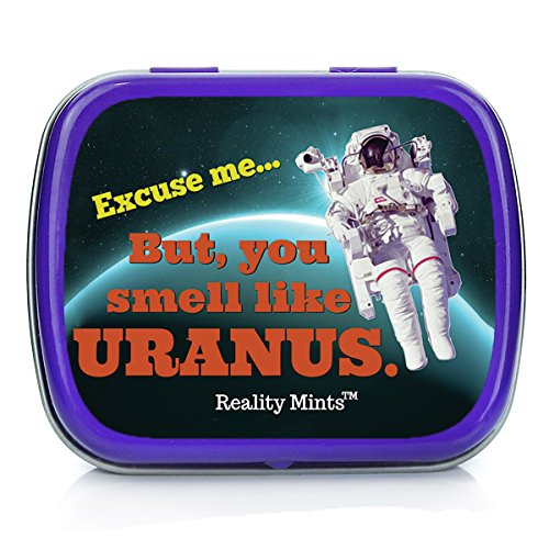 You Smell Like Uranus Mints Weird Gag for Friends Men Stocking Stuffers for Adults and Teens Cool Space Novelties for Guys Chocolate Breath Mints Father’s Day Uranus Jokes White Elephant