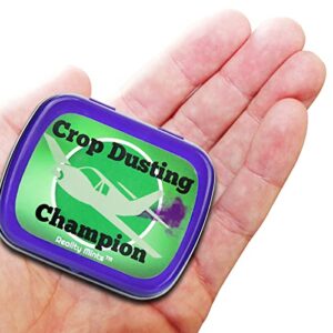 Crop Dusting Champion Mints – Gifts for Friends Weird Stocking Stuffers for Teens Novelty Gifts Peppermint Mints - Funny Dad Gifts White Elephant Ideas Secret Santa Father’s Day