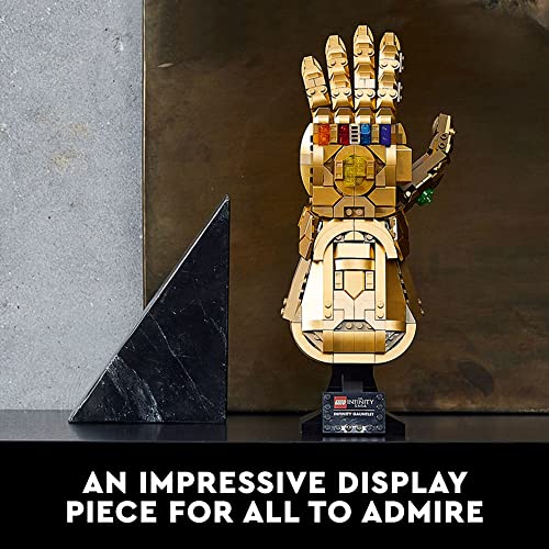 LEGO Marvel Infinity Gauntlet Set 76191, Collectible Thanos Glove with Infinity Stones, Collectible Avengers Gift for Men, Women, Him, Her, Model Kits for Adults to Build