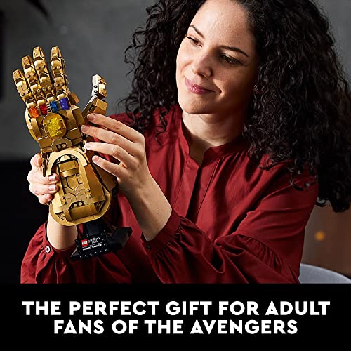 LEGO Marvel Infinity Gauntlet Set 76191, Collectible Thanos Glove with Infinity Stones, Collectible Avengers Gift for Men, Women, Him, Her, Model Kits for Adults to Build