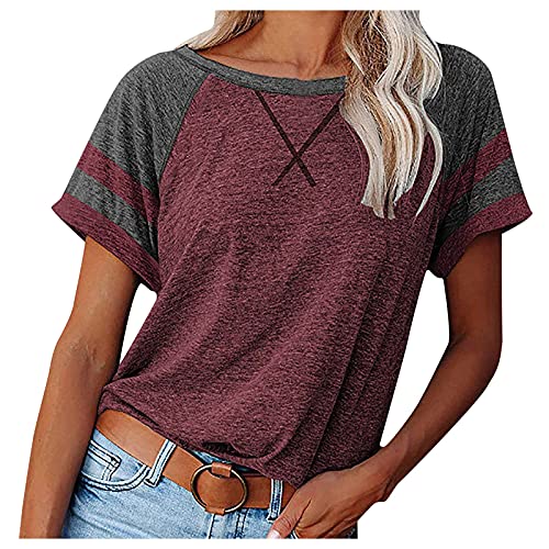 Tunic Tops to Wear with Leggings O Neck T-Shirt Top for WomenPartyLoose Daily Top