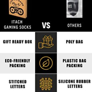 ITACH Do Not Disturb Im Gaming Socks for Men Teen Boys - Gamer Socks for Sons Husbands Dad | Stocking Stuffers for Teen Boys