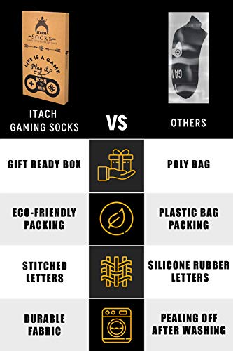 ITACH Do Not Disturb Im Gaming Socks for Men Teen Boys - Gamer Socks for Sons Husbands Dad | Stocking Stuffers for Teen Boys