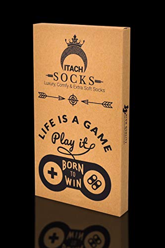 ITACH Do Not Disturb Im Gaming Socks for Men Teen Boys - Gamer Socks for Sons Husbands Dad | Stocking Stuffers for Teen Boys