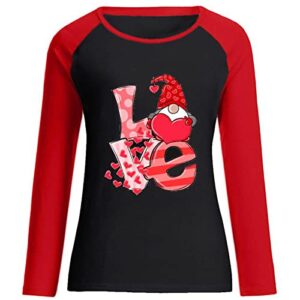 Women Valentines Day Shirt Happy New Year Decorations 2023 Stocking Stuffers for Teens Cats Gifts for Cat Lovers Red