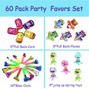 60PCS Party Favors Toy for Kids, Bulk Toys for Classroom Rewards, Carnival Prizes, Birthday Party Toys, Pinata Stuffers, Goodie Bag Filler, Treasure Box, christmas gifts for Boys and Girls