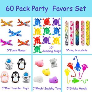 60PCS Party Favors Toy for Kids, Bulk Toys for Classroom Rewards, Carnival Prizes, Birthday Party Toys, Pinata Stuffers, Goodie Bag Filler, Treasure Box, christmas gifts for Boys and Girls