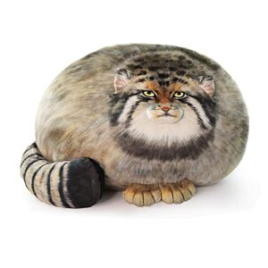 cat plush body pillow, fox plush pillow, raccoon plush pillow, cute stuffed animals soft plushies, kitten plush throw pillow doll big plush toys gift for girls boys girlfriend (steppe cat – 45cm/18in)