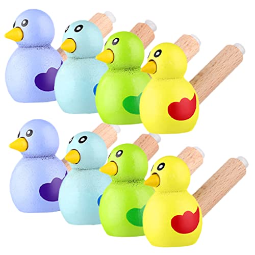 ibasenice 8pcs Whistle Bath Toys for Kids Birds Toys Trains for Kids Chtistmas Stocking Stuffer Cartoon Whistle Toy Novelty Whistle Toy Colored Whistle Toys Children Party Props Bird Whistle