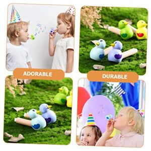 ibasenice 8pcs Whistle Bath Toys for Kids Birds Toys Trains for Kids Chtistmas Stocking Stuffer Cartoon Whistle Toy Novelty Whistle Toy Colored Whistle Toys Children Party Props Bird Whistle