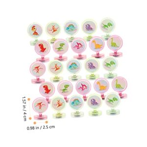 jojofuny 60 pcs Dinosaur Shape Plastic Treat Cartoon Kindergarten Rewards Color Stampsrandom Favors Kids Stamps Lovely Children's Birthday Classroom Stuffersrandom Stuffers Stocking