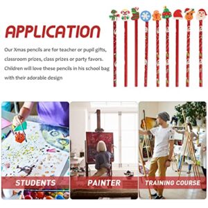 Toyvian 36Pcs Christmas Pencils with Eraser Toppers Christmas Pencils for Kids Wood Pencils Christmas Styles Pencils Christmas Pencils Cartoon Pencils Cute Pencils Stocking Stuffers For Kids