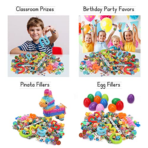 nicknack 120pcs Party Favors for Kids, Pinata Stuffers Toy Assortment for Kids Birthday Treasure Box Toys for Classroom, Stocking Stuffers, Carnival Prizes