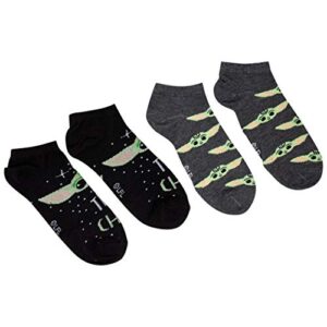 Star Wars The Mandalorian The Child Baby Yoda Juniors 6 Pack Ankle Socks Size