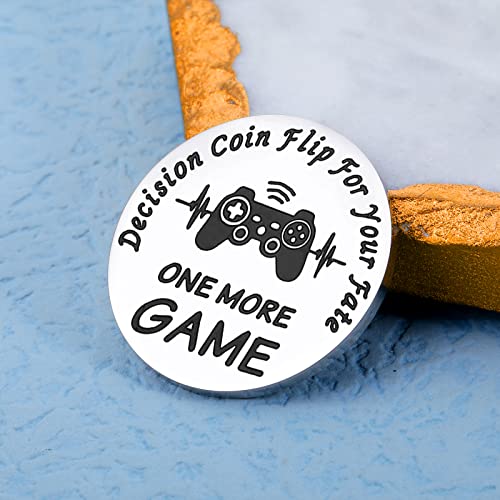 Funny Decision Gifts Stocking Stuffers for Gamers Sons Teens Boys Decision Maker Coin for Game Lover Fan Gaming Christmas Birthday Valentines Day Gift for Women Men Husband Boyfriend Kids Brother