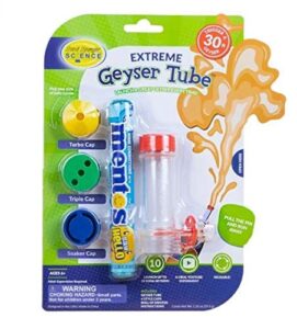 steve spangler science extreme geyser tube – science kit for kids – mentos & soda lab experiment – includes tube, candy, & unique spray caps – chemistry magic – classroom stem project