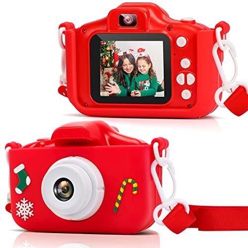 Morfone Kids Selfie Camera Toys Christmas Birthday Gifts Stocking Stuffers for Kids Age 3 4 5 6 7 8 9 Year Old Girls Boys Toddlers HD Digital Video Camera 1080P with 32GB SD Card