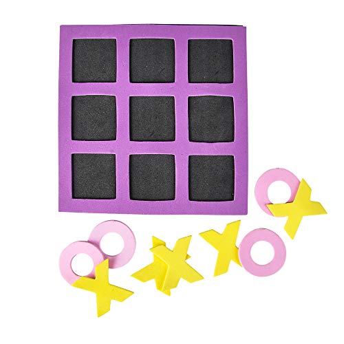 Bedwina Tic Tac Toe (Bulk Pack of 24) 5"x5" Foam Tic-Tac-Toe Mini Board Game Toys for Kids, Birthday Party Favors, Goody Bag Stuffers, Classroom Prizes & Occupational Therapy, Stocking Stuffers