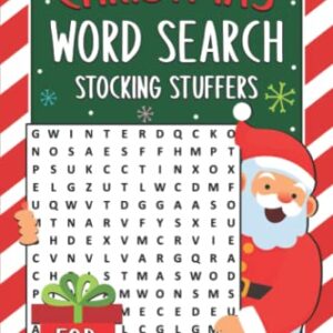 Stocking Stuffers for Kids: Christmas Word Search: Fun Holiday Activity Book for Kids, Christmas Gifts for Girls & Boys