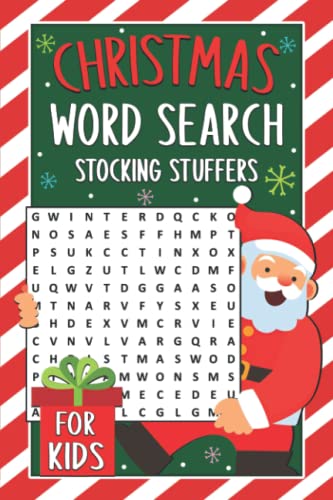 Stocking Stuffers for Kids: Christmas Word Search: Fun Holiday Activity Book for Kids, Christmas Gifts for Girls & Boys