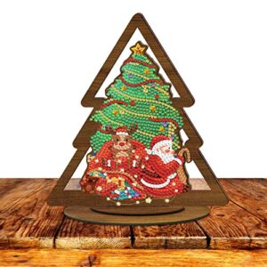 Christmas Diamond-Painting - DIY Christmas Diamond-Painting Kits for Kids,5D Full Drill Reinhstone Stocking Stuffers Christmas Gift for Women Kids Grils Friends Home Wall Decor Chucheng