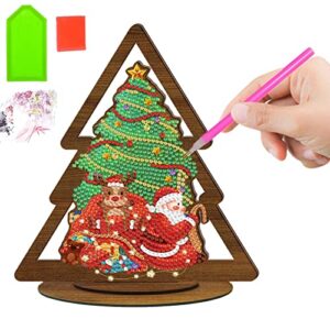 Christmas Diamond-Painting - DIY Christmas Diamond-Painting Kits for Kids,5D Full Drill Reinhstone Stocking Stuffers Christmas Gift for Women Kids Grils Friends Home Wall Decor Chucheng