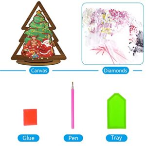 Christmas Diamond-Painting - DIY Christmas Diamond-Painting Kits for Kids,5D Full Drill Reinhstone Stocking Stuffers Christmas Gift for Women Kids Grils Friends Home Wall Decor Chucheng