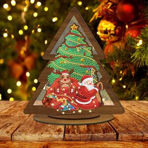 Christmas Diamond-Painting - DIY Christmas Diamond-Painting Kits for Kids,5D Full Drill Reinhstone Stocking Stuffers Christmas Gift for Women Kids Grils Friends Home Wall Decor Chucheng