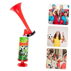 Hoement 6 Pcs Hand Push Cheering Horn Kids Football Gifts Marine Air Horn Kids Sports Toys Party Celebration Horn Cheering Props Stocking Stuffers Handheld Air Pump Horn Fan Cheering Horn