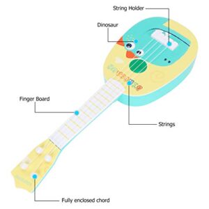 COHEALI Guitarra para Niños Kids Ukulele Toy 4 String Guitar Toy Small Musical Instrument Toy Early Educational Music Toy for Boys Girls Children Christmas Stocking Stuffers