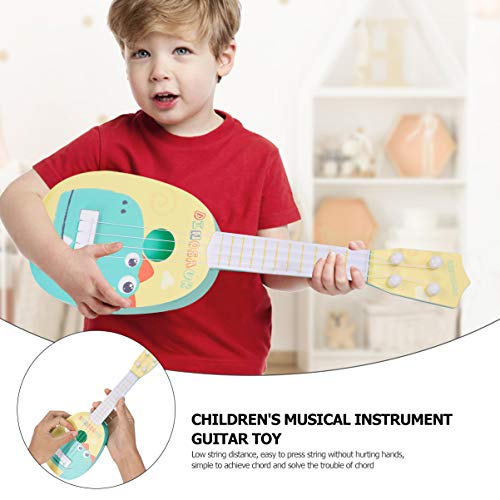 COHEALI Guitarra para Niños Kids Ukulele Toy 4 String Guitar Toy Small Musical Instrument Toy Early Educational Music Toy for Boys Girls Children Christmas Stocking Stuffers