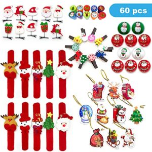 S SWIRLLINE 185 PCS Christmas Party Favors for Kids Prizes - Glow in The Dark Bulk Toys Pinata Fillers - Christmas Stocking Stuffers and Light Up Party Supplies