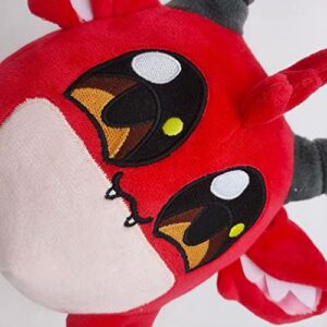 Yasswete Emotional Support Demon Plush, 6.3" Cut Kawaii The Click Plushies Toy for Fans Gift, Cute Soft Stuffed Animal Pillow Doll (Demon)