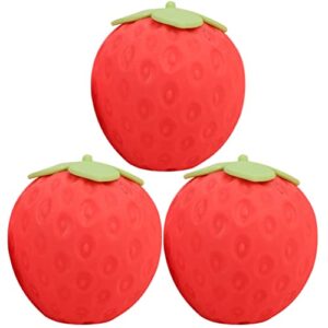 toyandona fruit stress balls fidget toys, 3pcs slow strawberry kawaii fruit squeeze pack party favors for kids classroom prize, birthday pinata goodie bag filler, christmas stocking stuffers