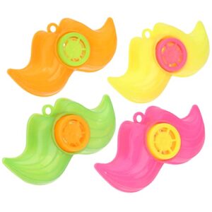 labrimp 50pcs stocking shape stuffers beard lip favors kids educational maker color bulk party toy cartoon whistles mustache noise shaped plastic favorsrandom christmas goodie whistle