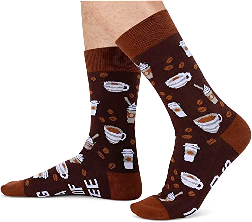 Zmart Funny Saying Socks Coffee Socks Coffee Gifts for Men Teens, Coffee Lovers Gifts for Him If You Can Read This Bring Me Coffee Coffee Stocking Stuffers