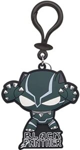 marvel black panther soft touch pvc bag clip