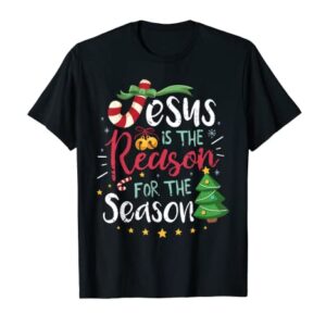 Christian Jesus The Reason Christmas Stocking Stuffer Gift T-Shirt