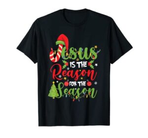 christian jesus the reason christmas stocking stuffer gifts t-shirt